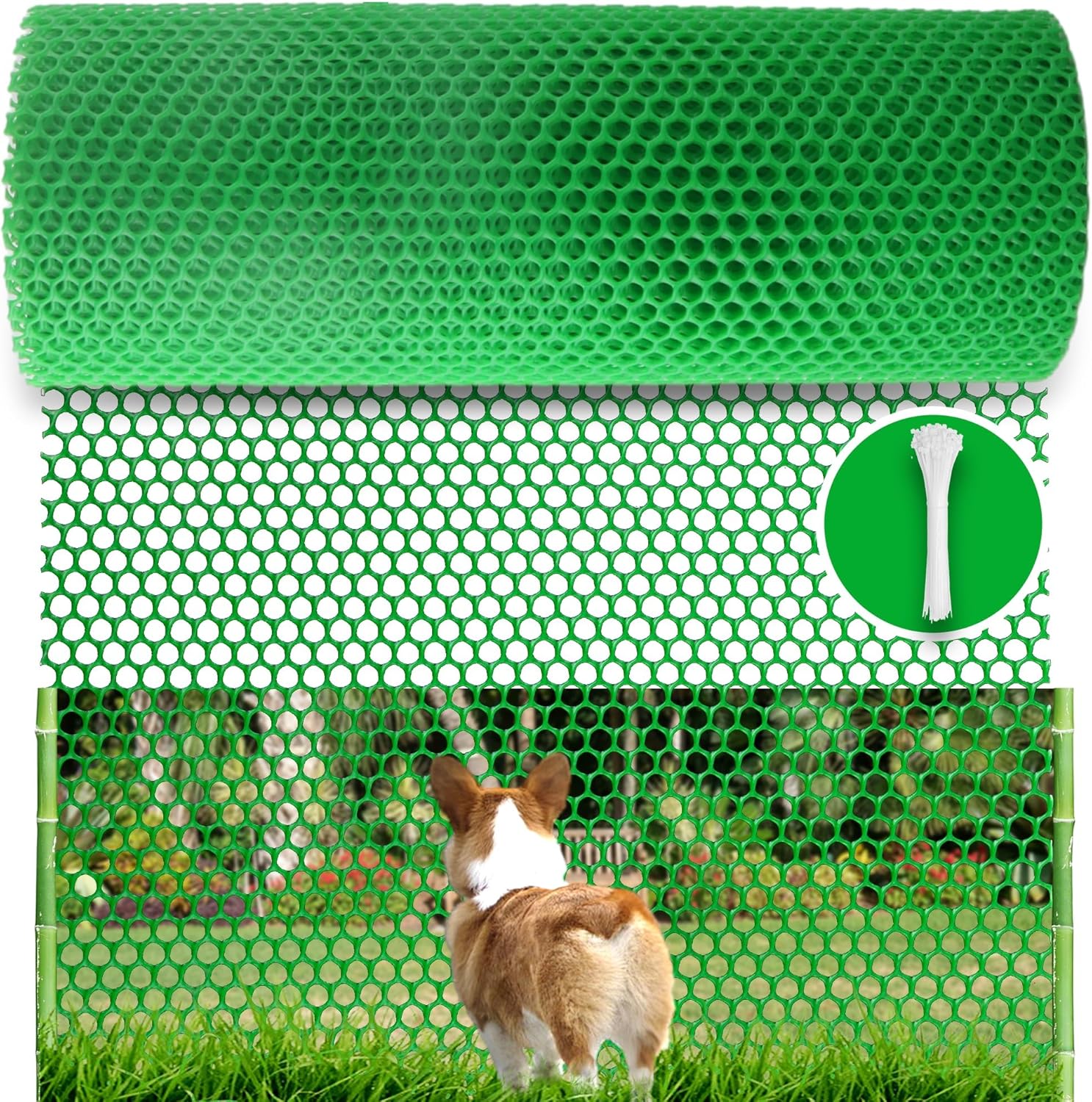 Plastic Wire Mesh Fence 40 x 300CM Roll - Ideal for Poultry, Dogs ...