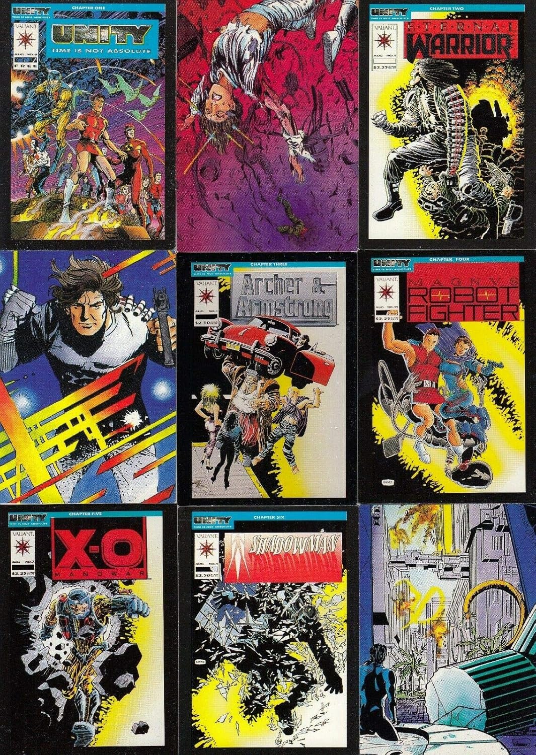 UNITY: TIME IS NOT ABSOLUTE 1992 COMIC IMAGES COMPLETE BASE CARD SET OF ...
