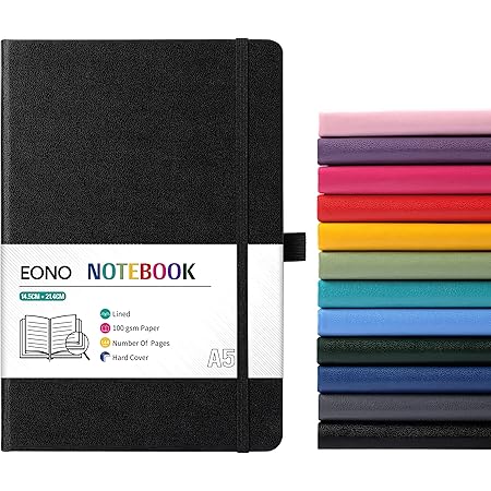 A5 Notebook - Notebook A5 with Premium Paper, Faux Leather Notebook, 5. ...