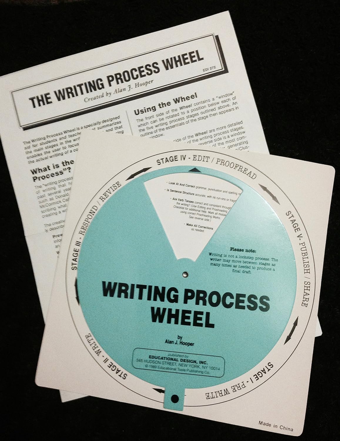 The Writing Process Wheel: Hooper, Alan J.: 9780876943335: Amazon.com ...