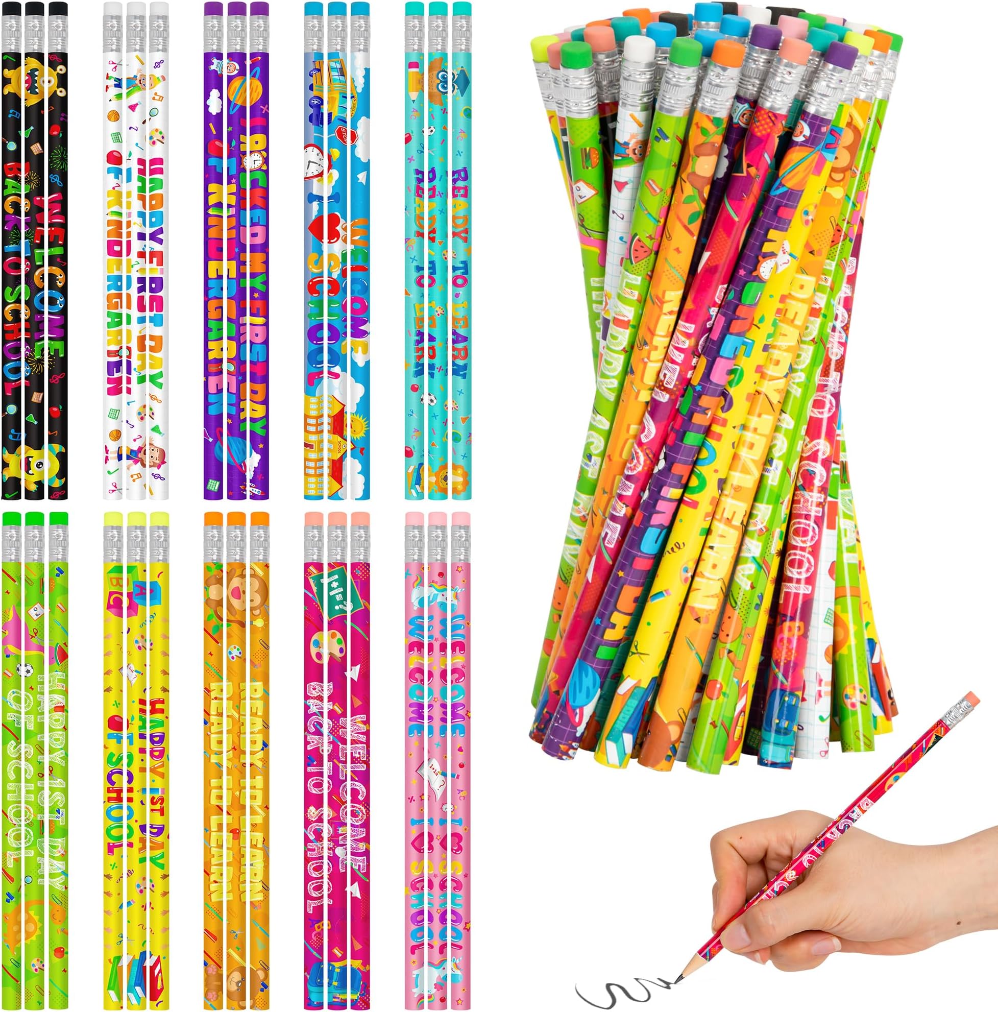 Amazon.com : Back to School Supplies, 50pcs First Day of School ...