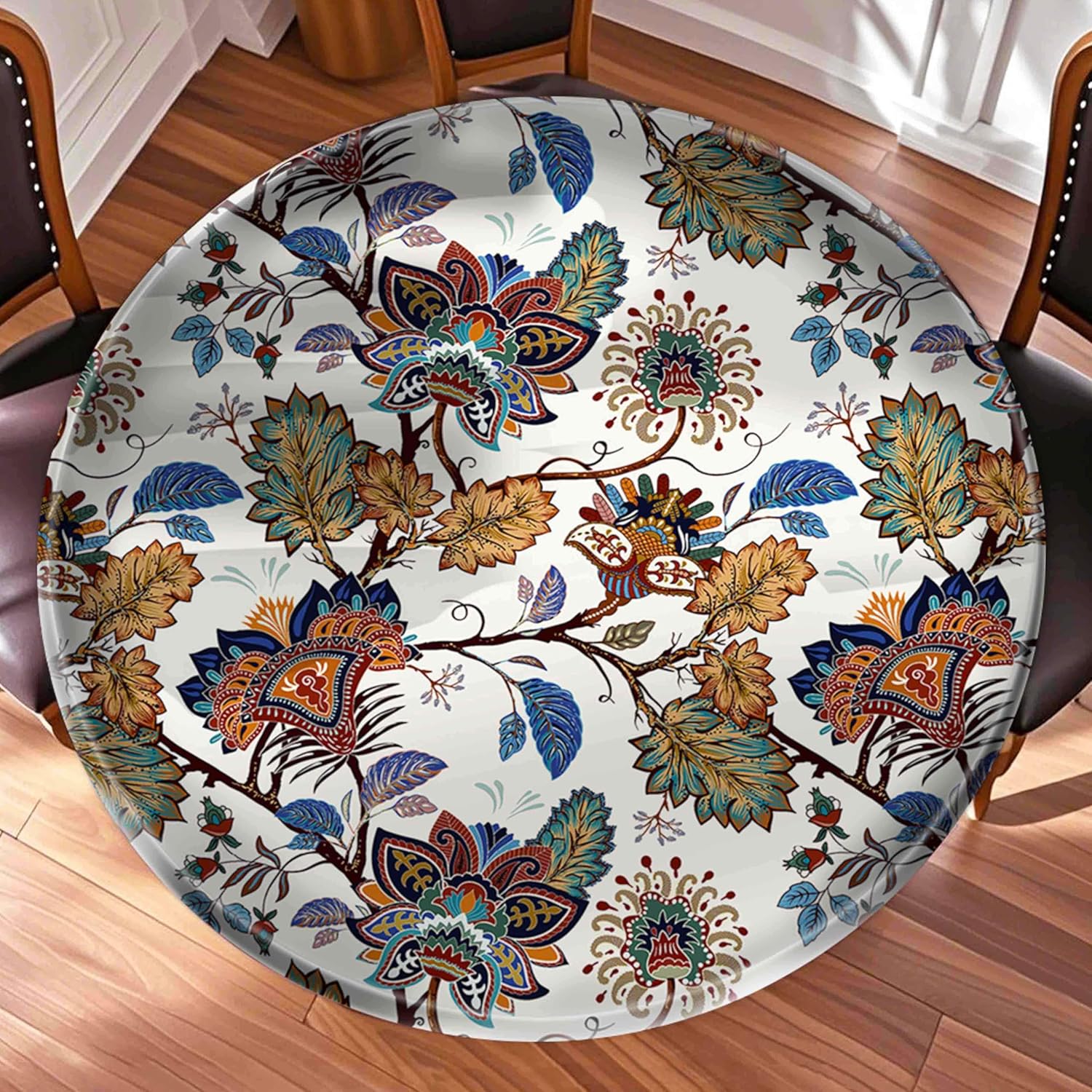 Amazon.com: 44 Inch Brown Round Patio Table Protector for Kitchen, Boho ...