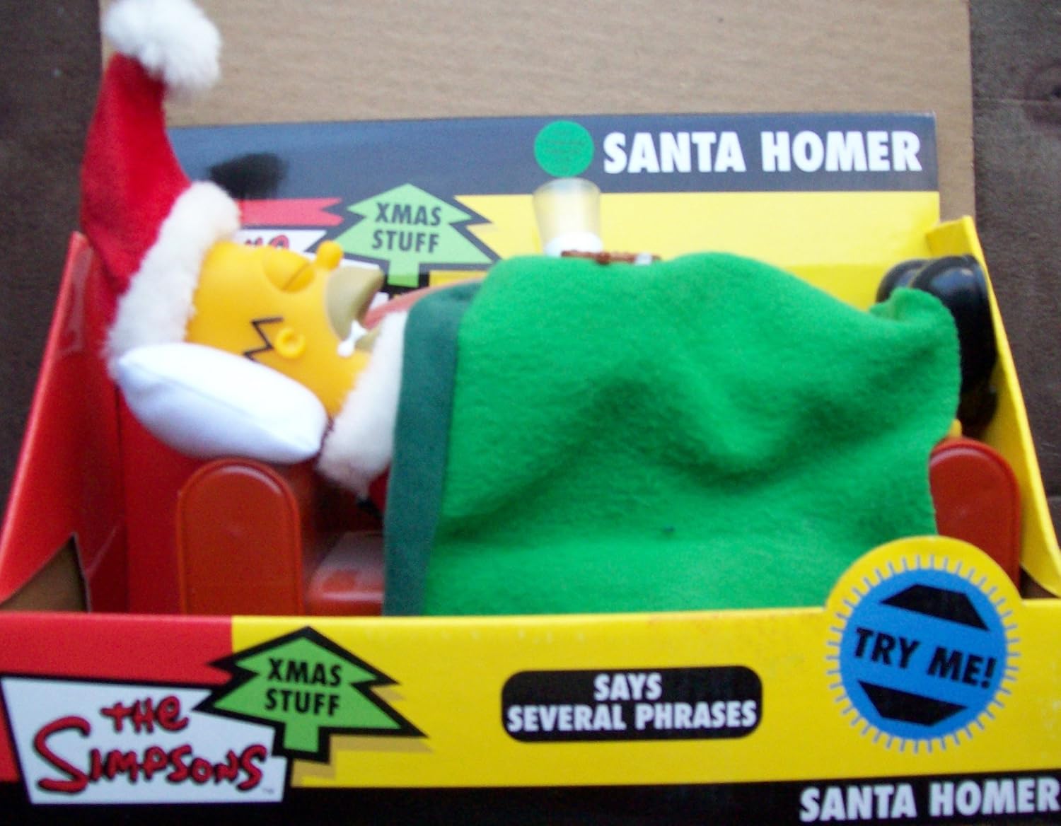 Amazon.com: Gemmy Snoring Homer as Santa : Health & Household