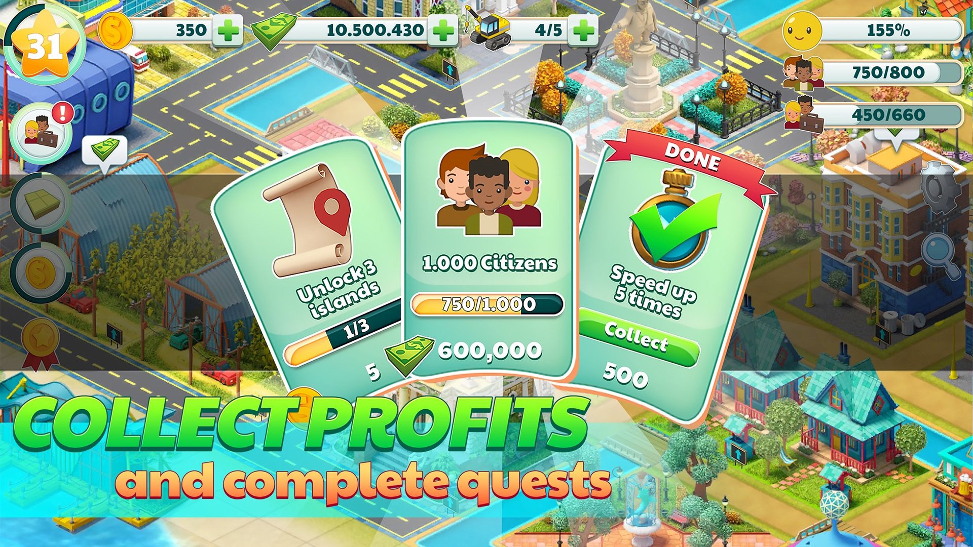 Town City - Village Building Sim Paradise Game 4 U - App on Amazon Appstore