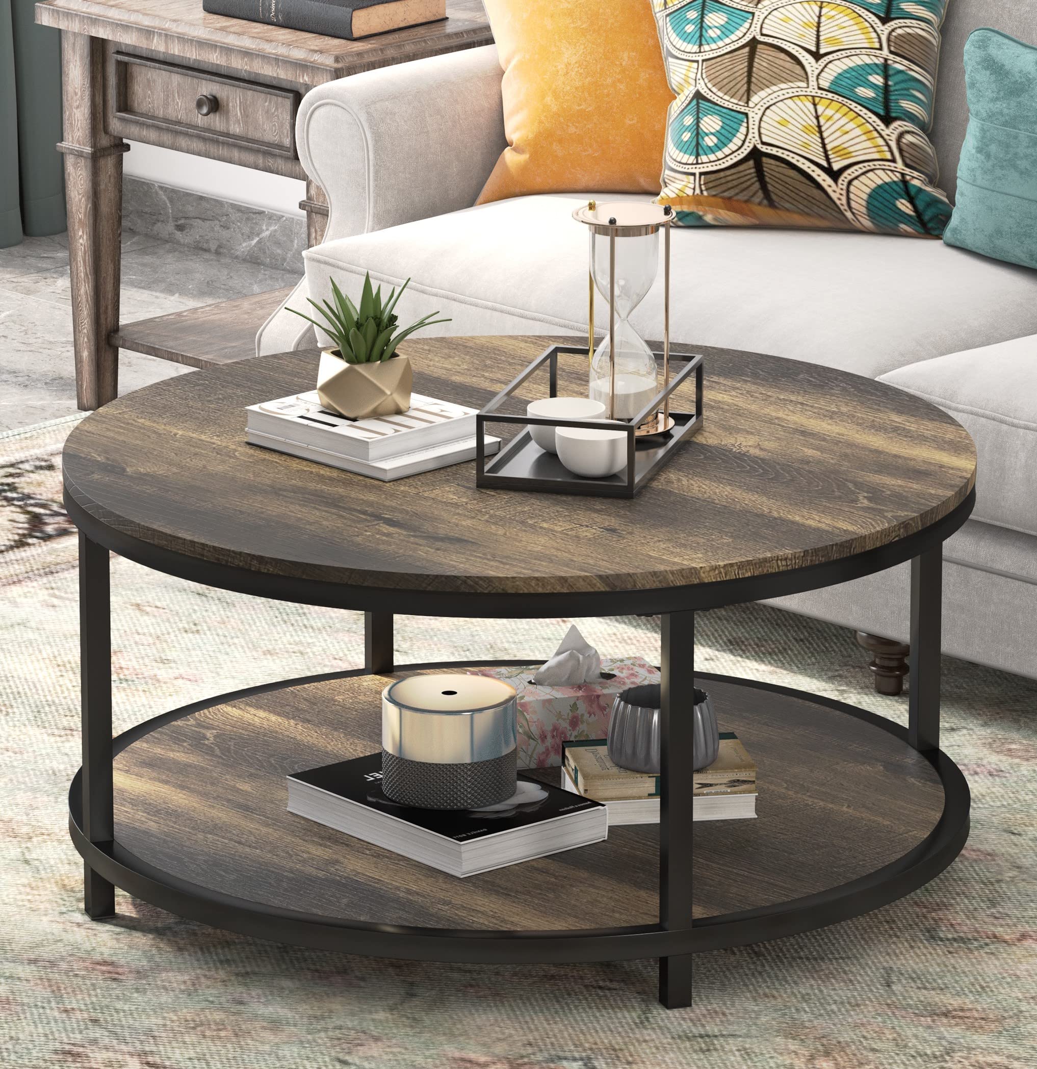 Vintage Design Of Rustic Living Room Coffee Table
