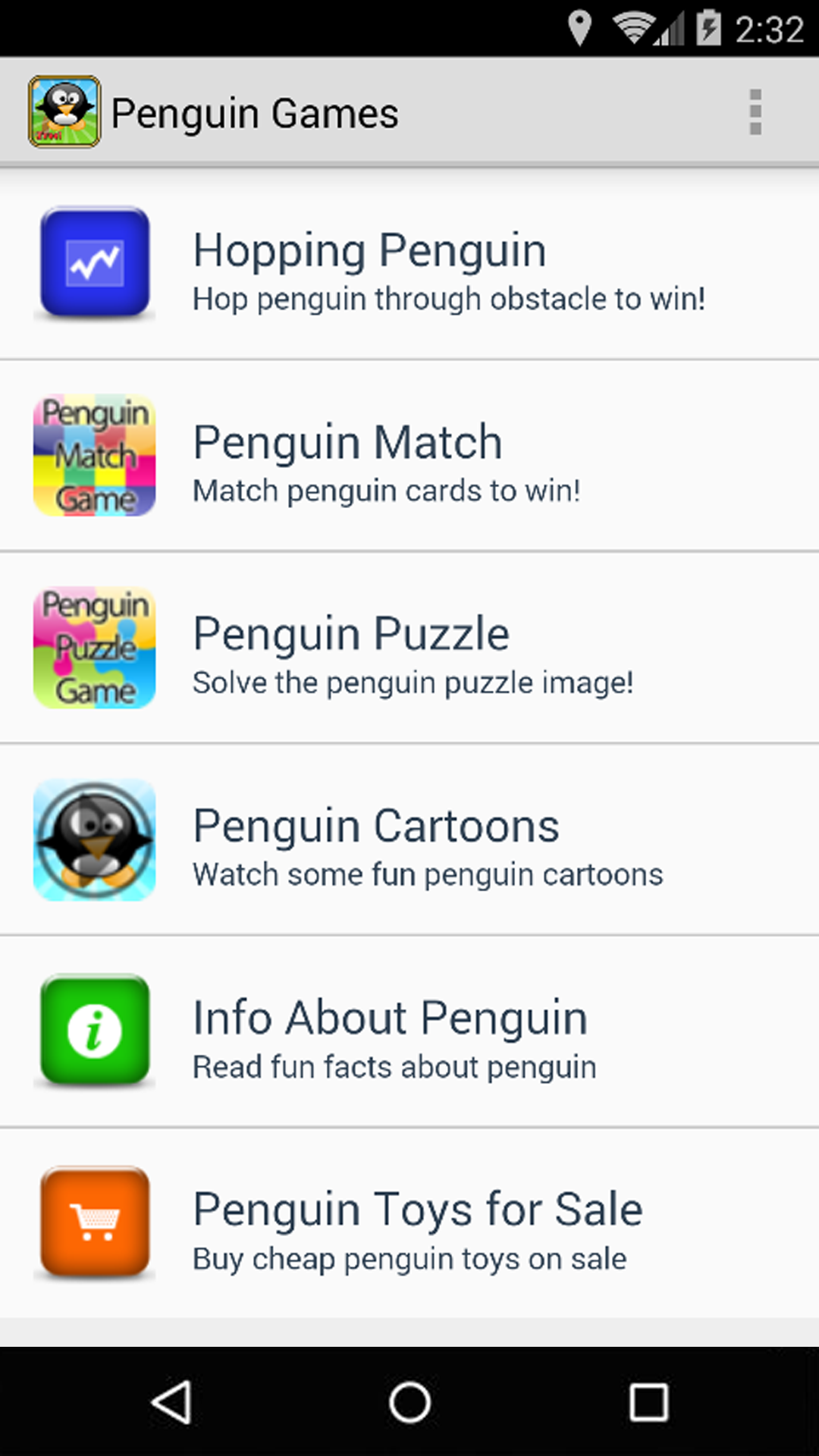 Penguin Games for Kids Free - App on Amazon Appstore
