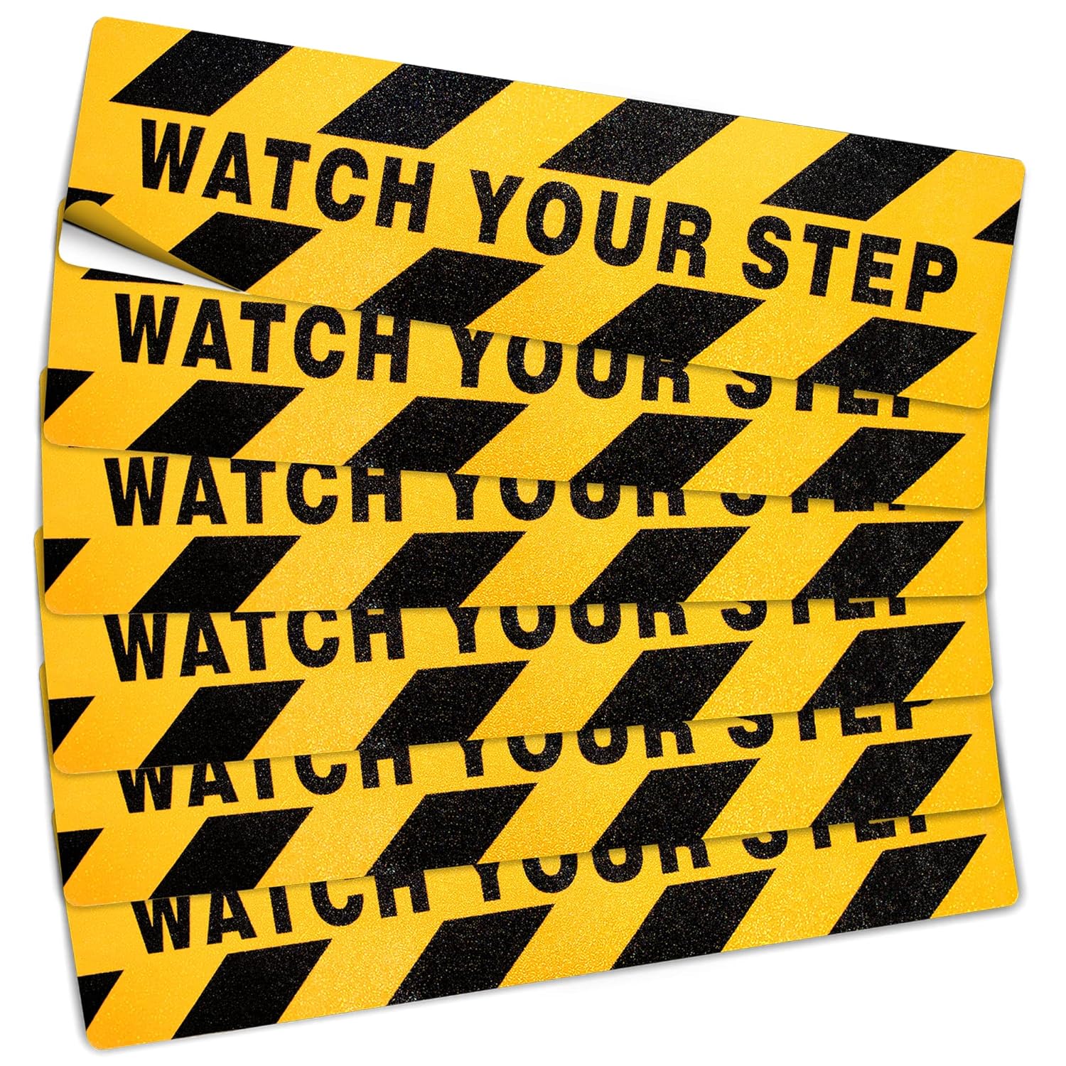 Anley 24 X 6 Inch Watch Your Step Floor Decal Stickers - Anti-Slip ...