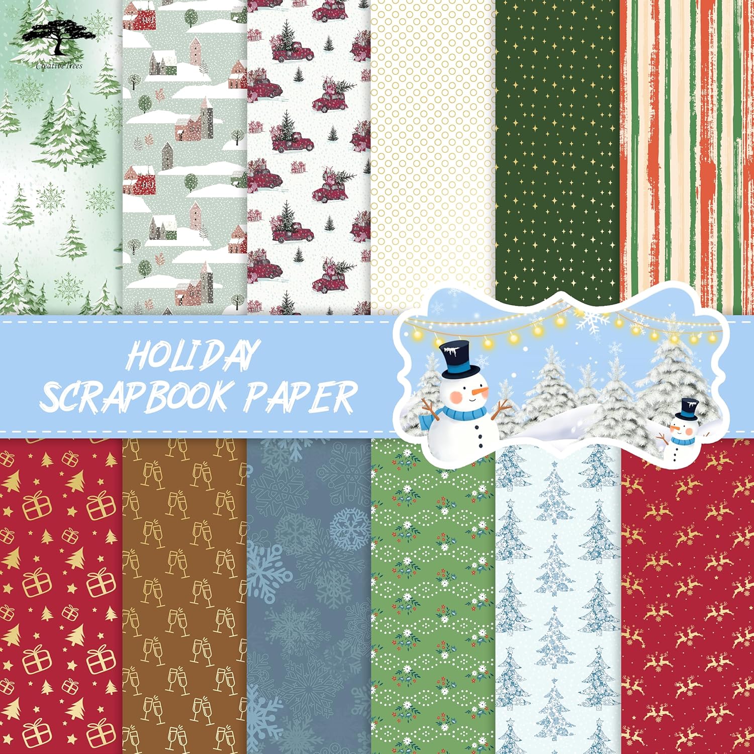 Amazon.com: Winter Christmas Scrapbook Paper Pad, 6 x 6 Scrapbook ...
