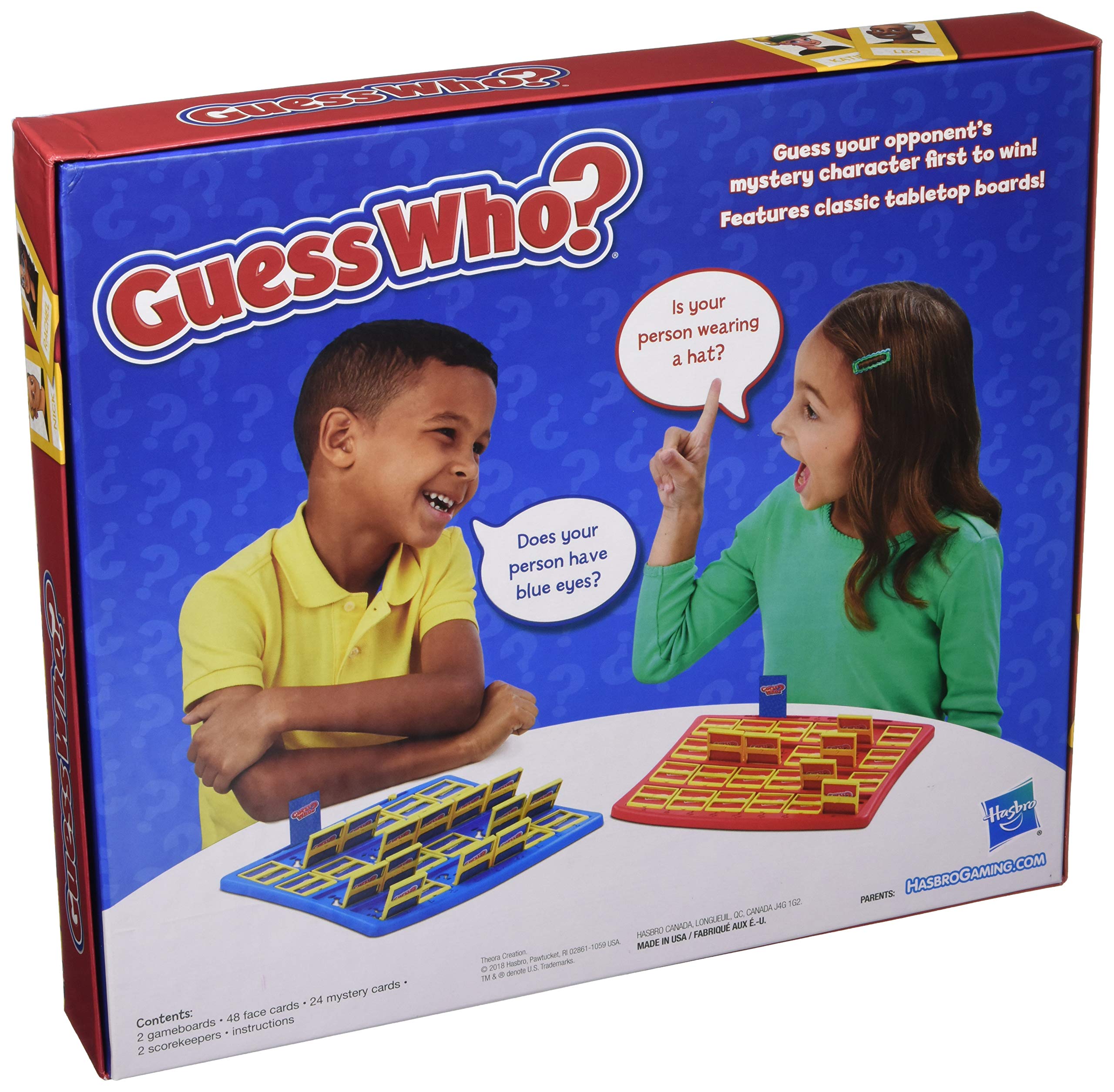 Guess Who? Game Original Guessing Game for Kids Ages 6 and Up for 2 ...