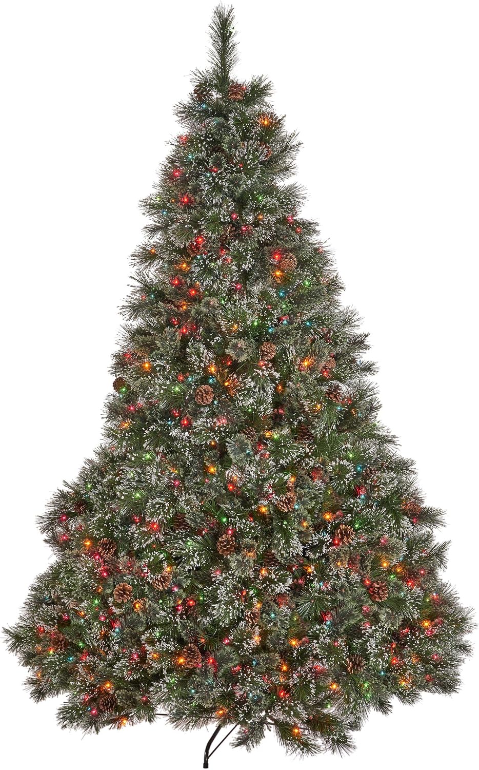 Amazon.com: Christopher Knight Home 7.5-Foot Pre-Lit Colored Hinged ...