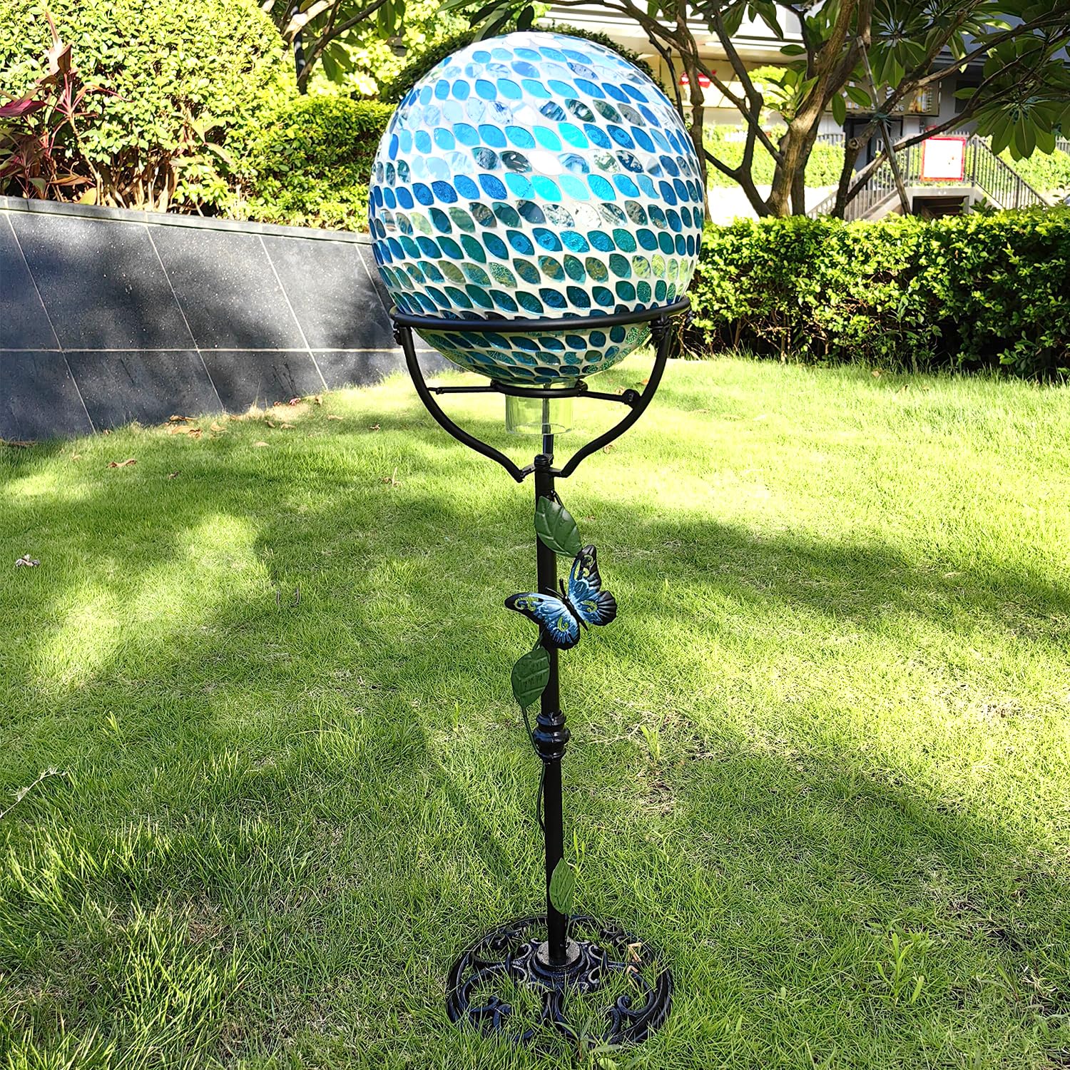 Snapklik.com : Cast Iron Gazing Globe Stand, 24.5" Gazing Ball Stand ...