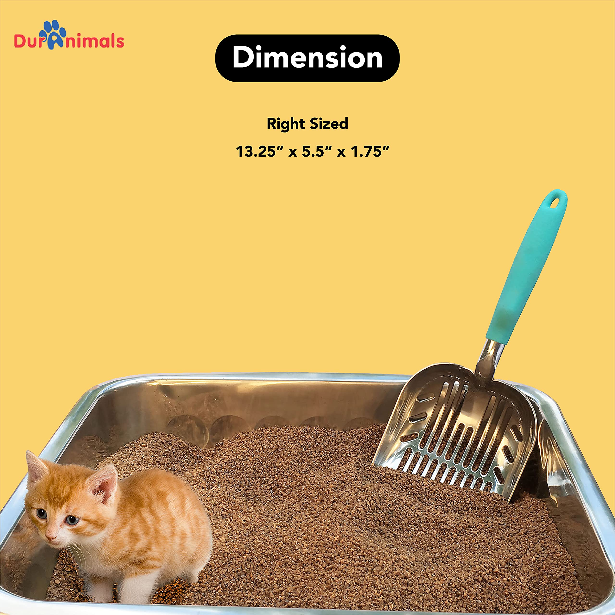 Snapklik.com : Premium Multicat Cat Litter Scoop Solid Metal Litter Box ...