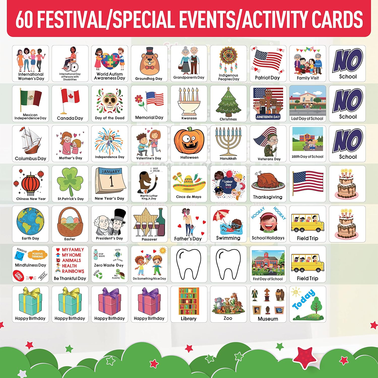 Calendario y tabla de bolsillo para el clima, incluye 4 carteles ...