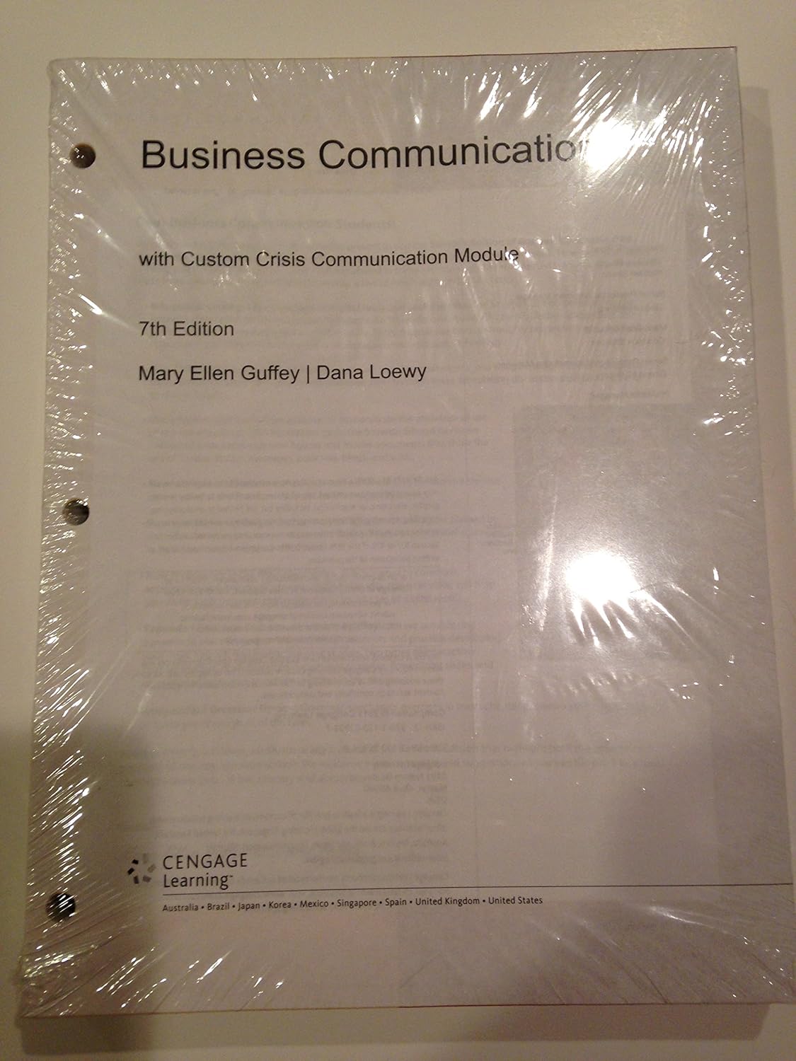 Business Communication: Mary Ellen Guffey: 9781133229247: Amazon.com: Books