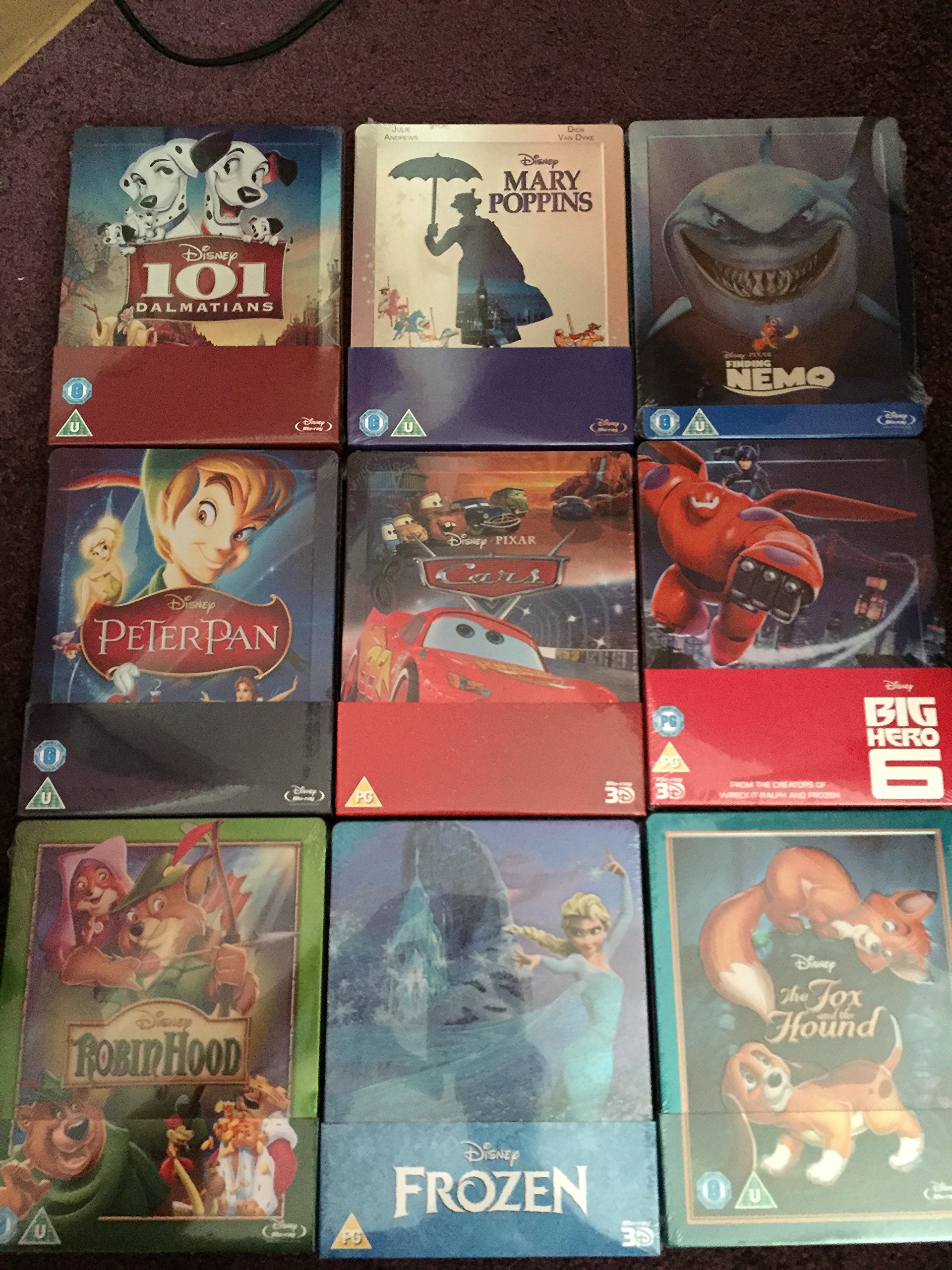 Buy Walt Disney steelbook & Pixar blu ray steelbook Zavvi UK Complete ...