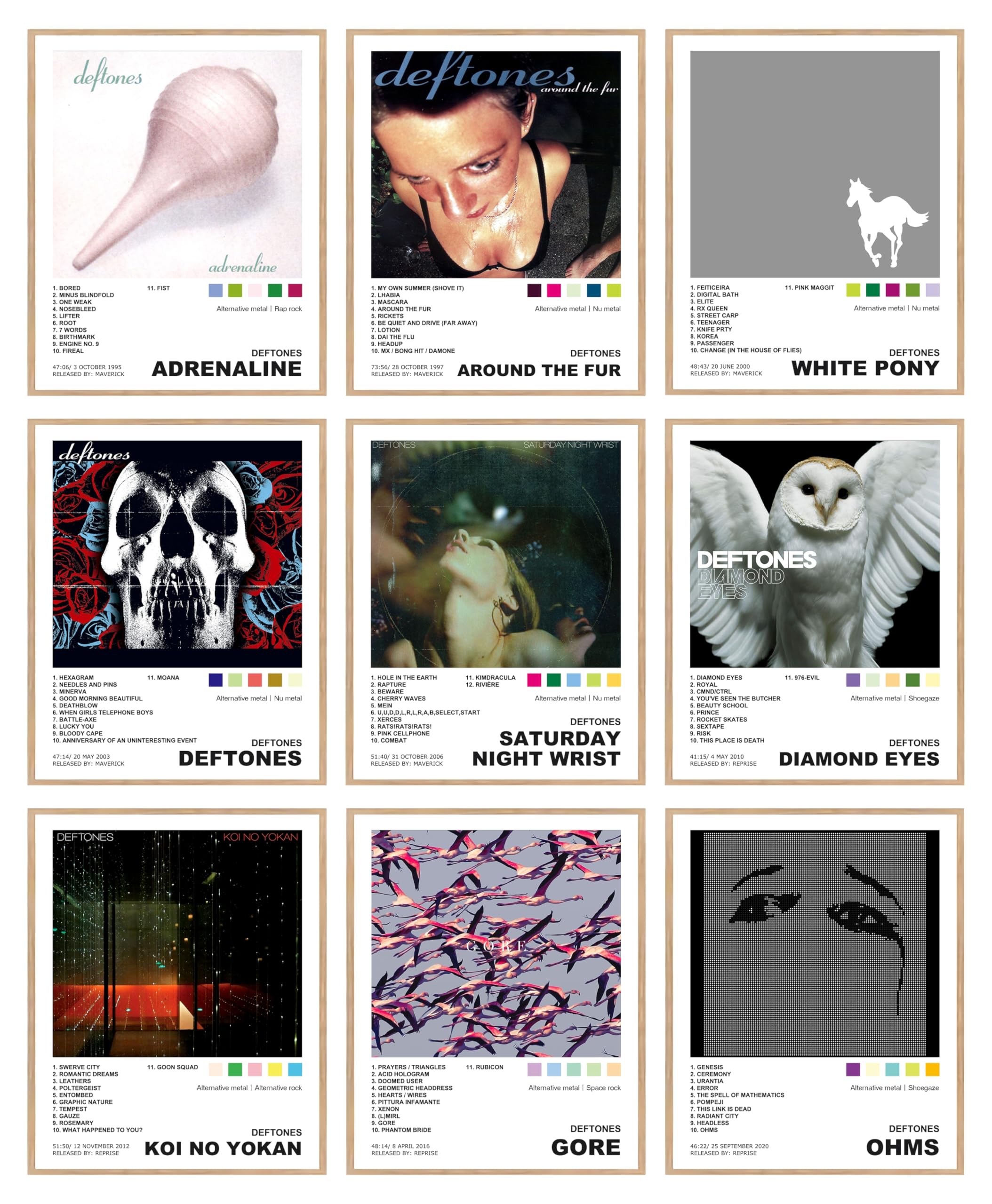 Amazon.com: Deftones Music Album Cover Poster, Wall Decor Bedroom ...