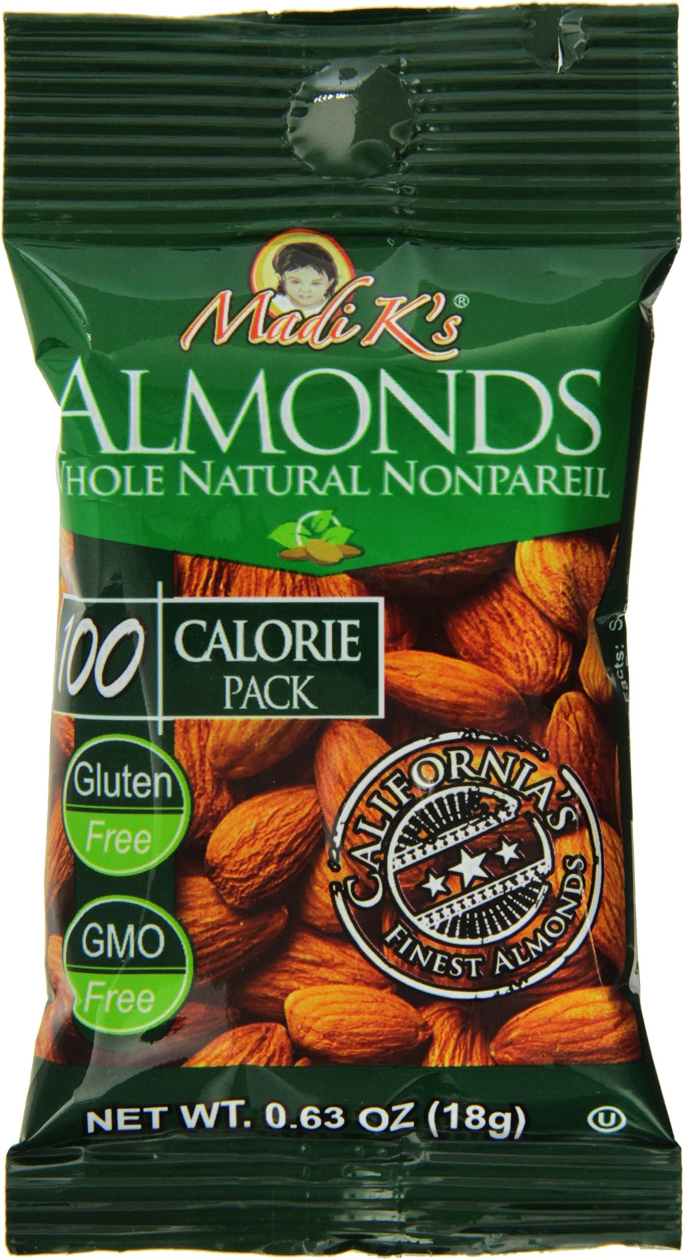 Amazon.com : Madi K's Almonds, Sea Salt, 31 Count (Pack of 1) : Grocery ...