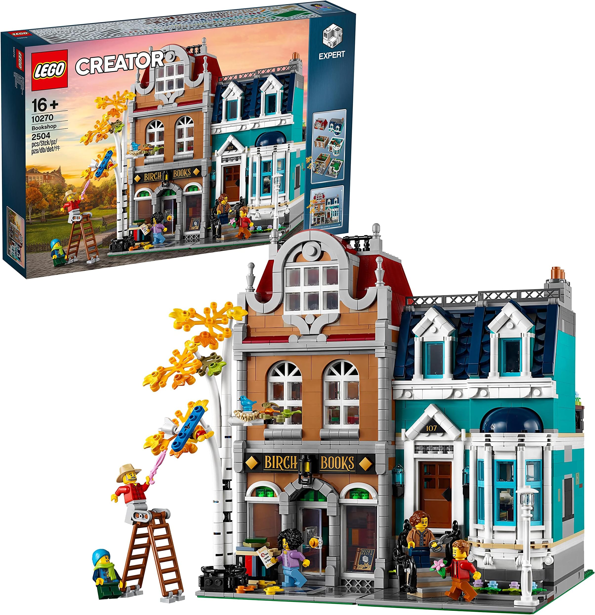 LEGO Creator Expert Bookshop 10270 Building Kit (2504 Pieces ...