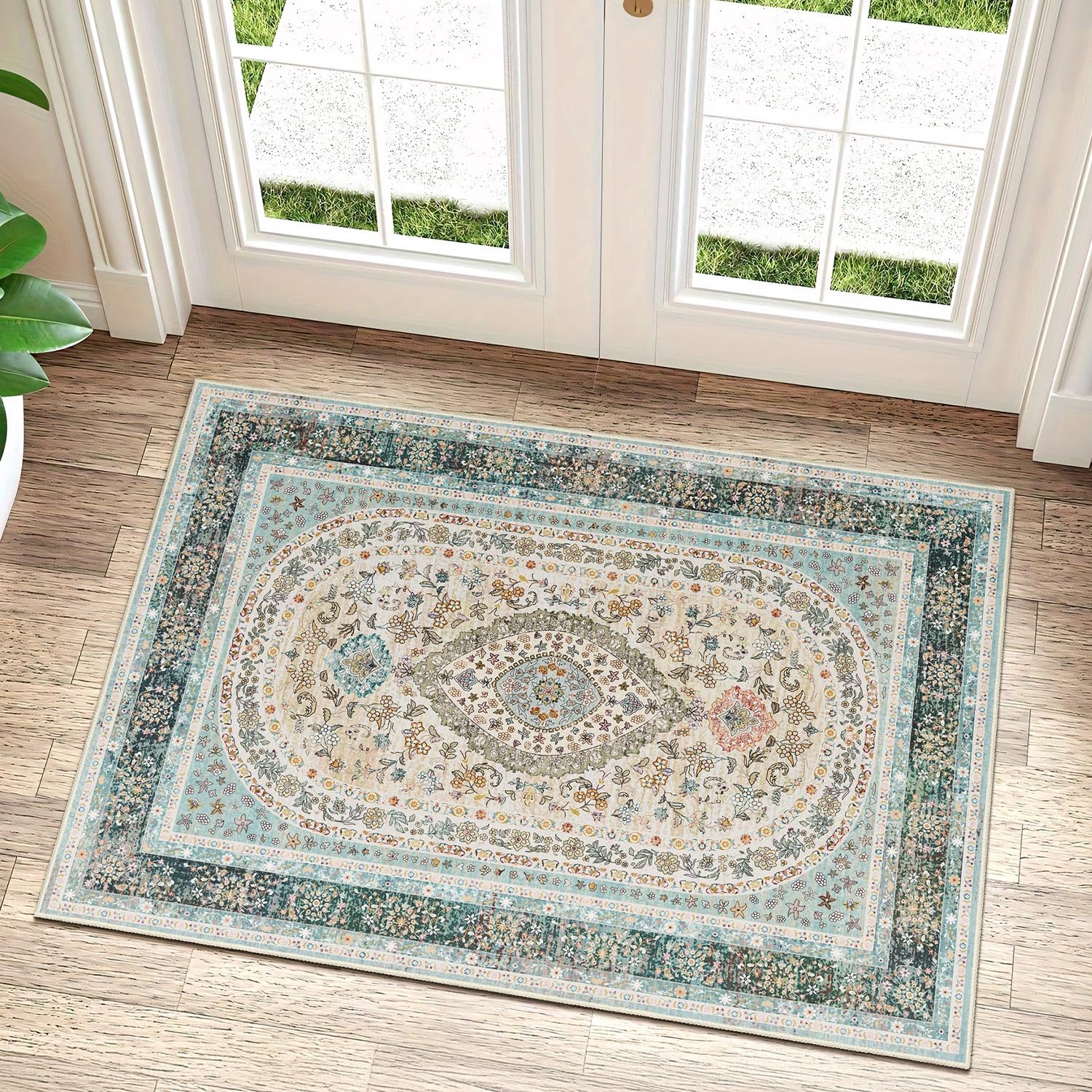 Amazon.com: Castage Small Rugs 2x3,Blue Rug for Entryway Bathroom ...