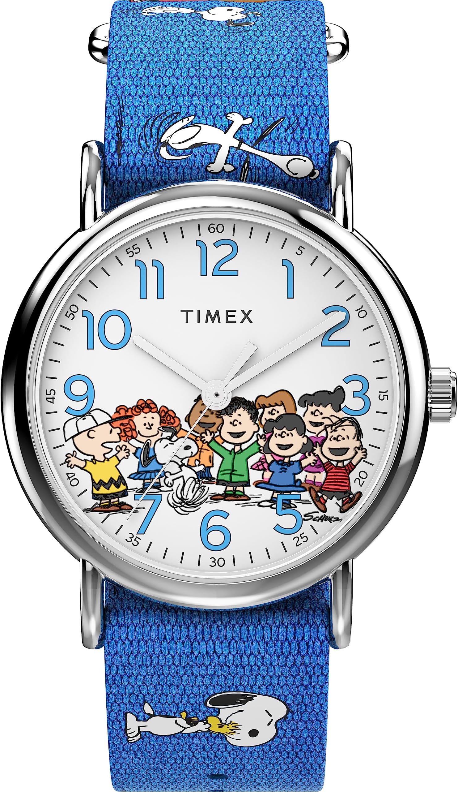 Timex Women's Weekender Seasonal 38mm Watch - Blue Strap White Dial ...