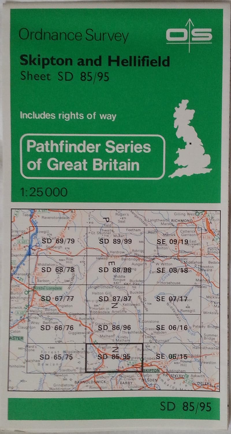 Skipton and Hellifield (Sheet 661 (SD85/95)) (Pathfinder maps): Amazon ...