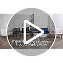 Amazon.com: STHOUYN Mini Small Comfy Couch Armless Loveseat Sofa for ...