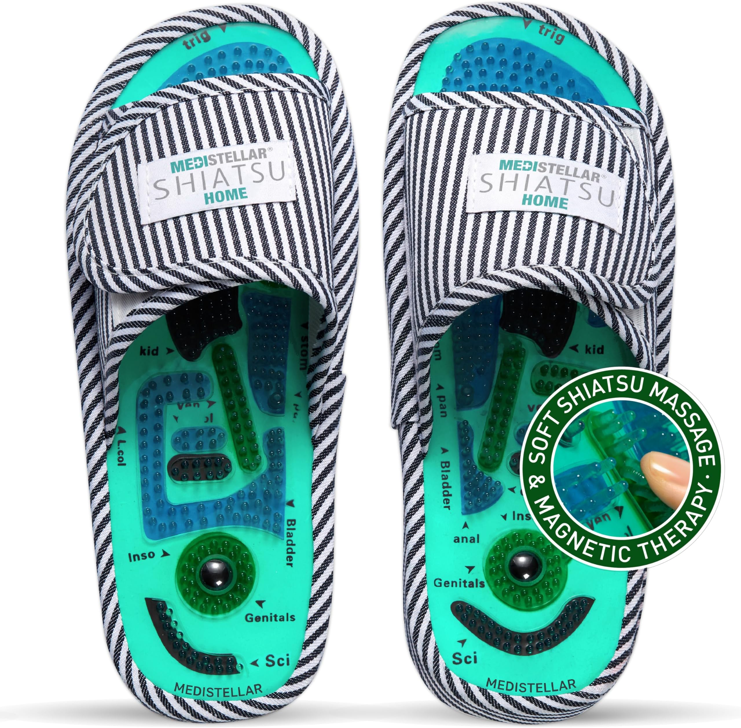 Amazon.com: MEDISTELLAR Shiatsu Home Acupressure Massage Slippers for ...
