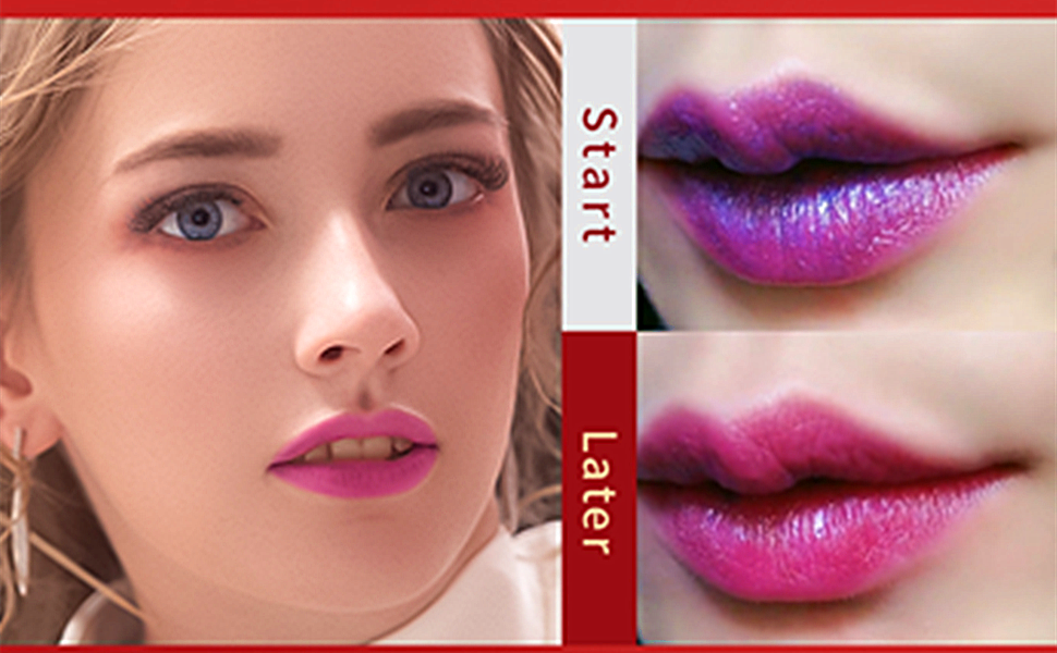Labios Claros Azul Rosa