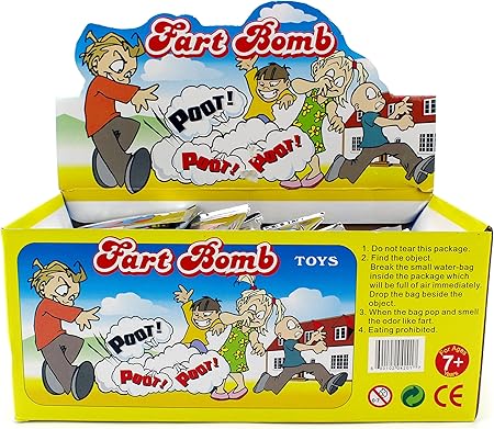 Velocity Toys 72 Pack Individual Fart Bomb Bags Prank Joke Stinky ...