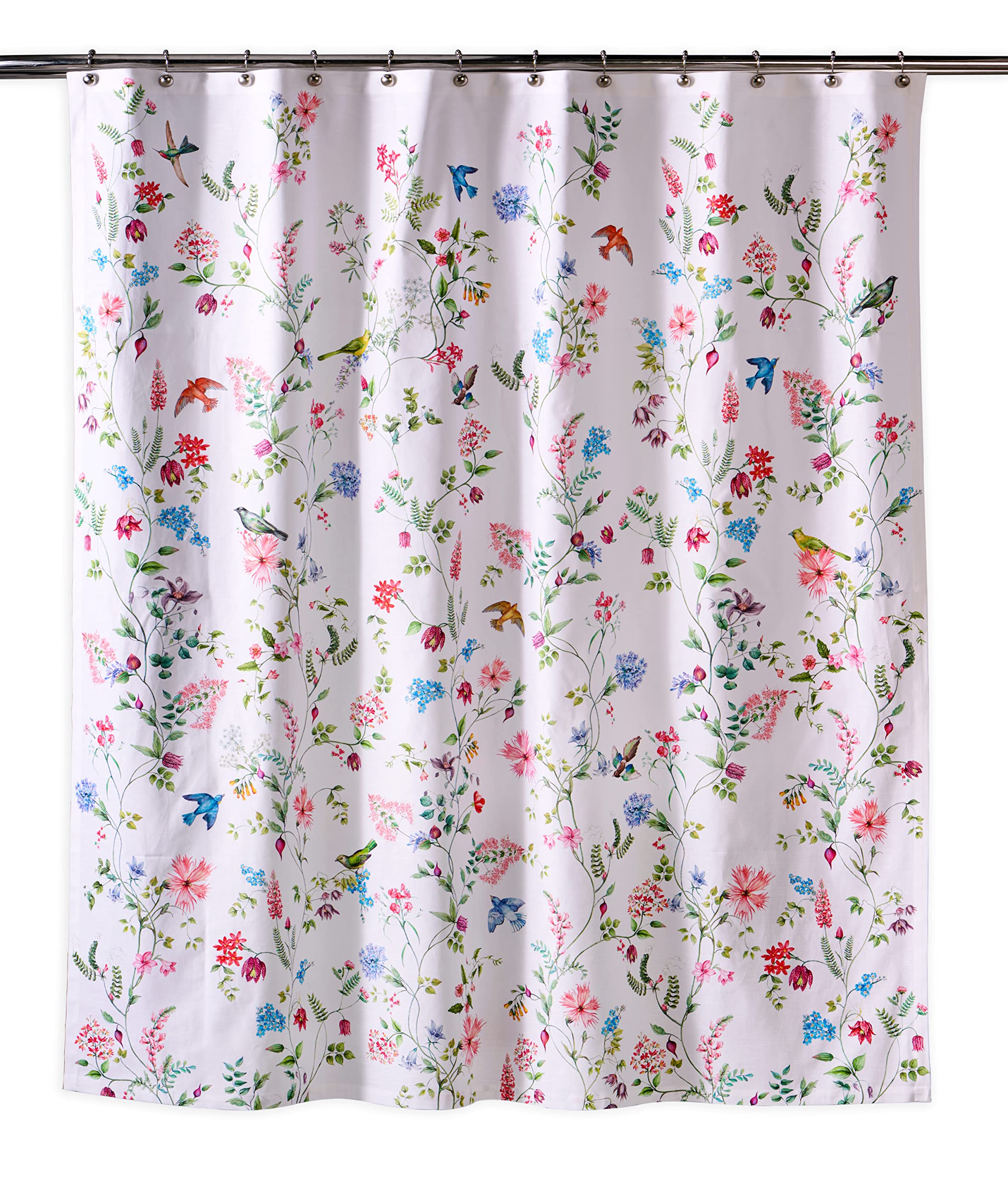 Amazon.com: Maison d' Hermine Shower Curtain 100% Cotton Single Panel ...
