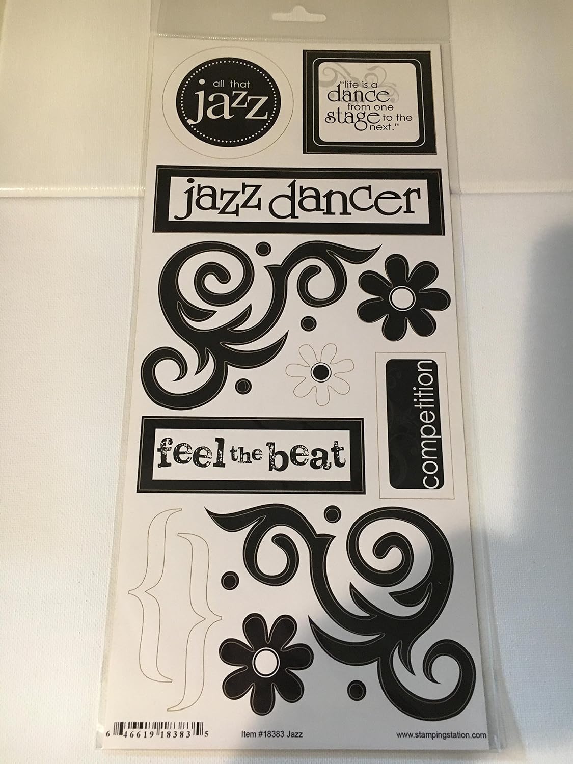 Amazon.com: Stamping Station Jazz Dance Sticker Sheet : Arts, Crafts ...
