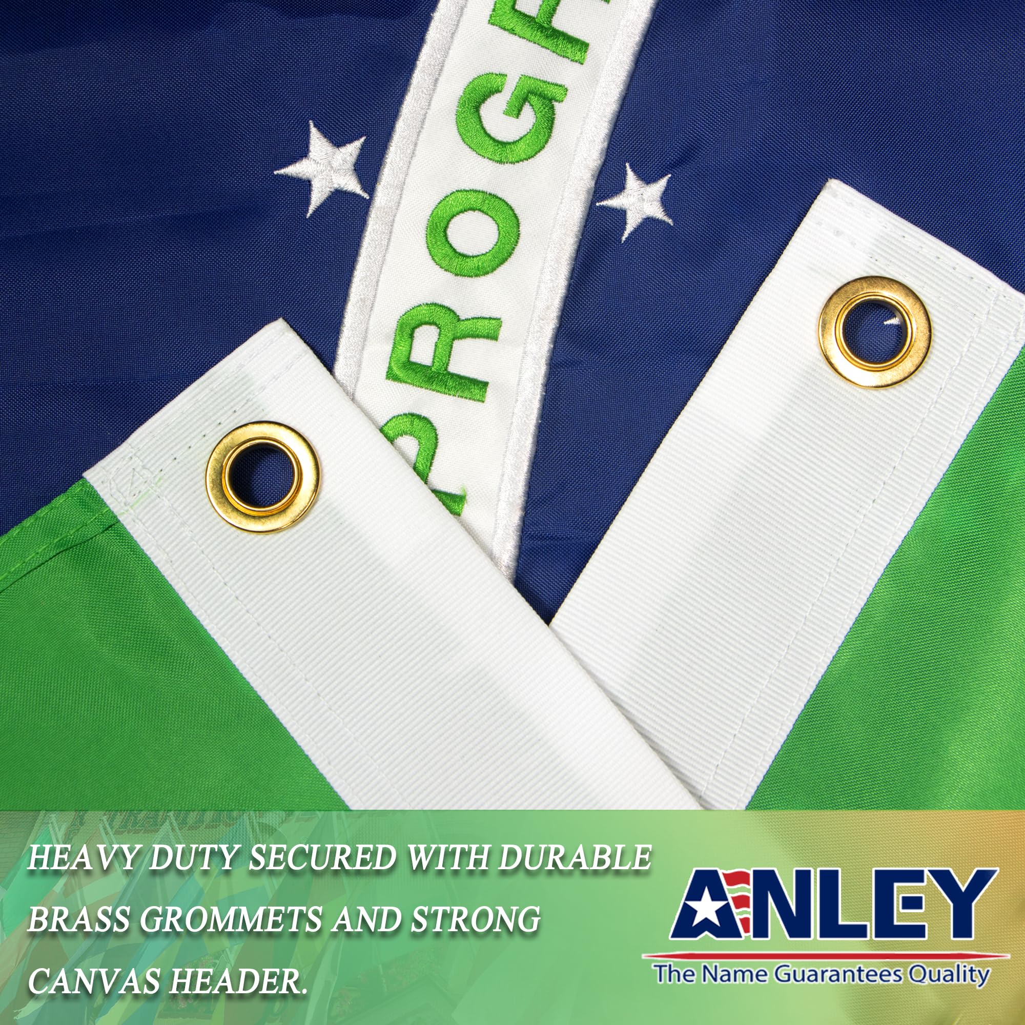 Snapklik.com : Anley EverStrong Series Embroidered Brazil Flag 3x5 Feet ...