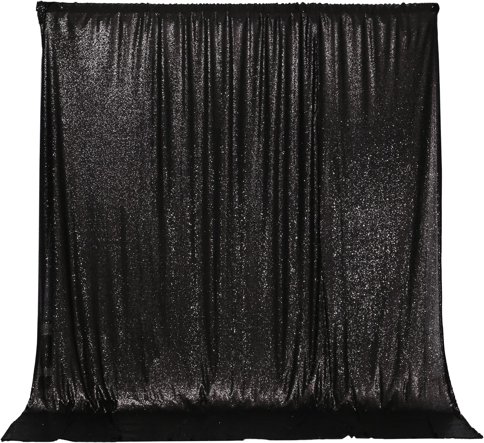 Amazon.com : COKAOBE Black Shimmer Wall Backdrop, 24PCS Hexagon Sequin ...