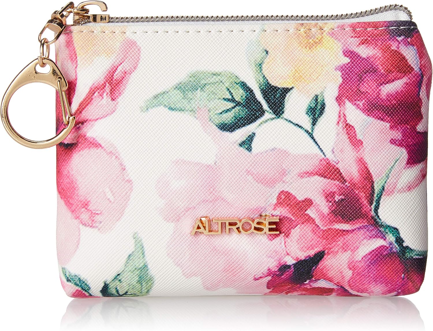 Amazon | [アルトローズ] 水彩花柄 ミニポーチ ブルーム 331609-10 ホワイト | ALTROSE(アルトローズ) | ポーチ