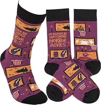 Amazon.com: Primitives by Kathy Horror Movies Socks, Unisex, One Size ...