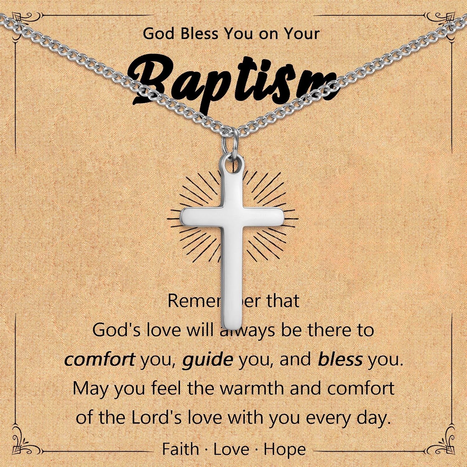 Amazon.com: Leyung Baptism Gifts for Boys Catholic, Baptism Favors ...