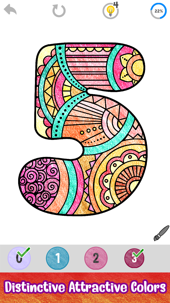 Numbers Color by Number - Adult Color Book:Amazon.co.uk:Appstore for ...