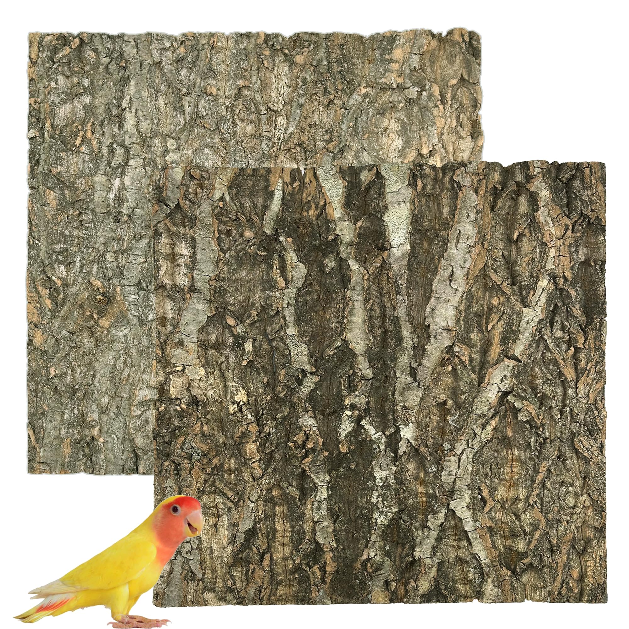 Small Animal Chew Toys 2-Pack Natural Cork Perch Boards 12x8 Inch ...