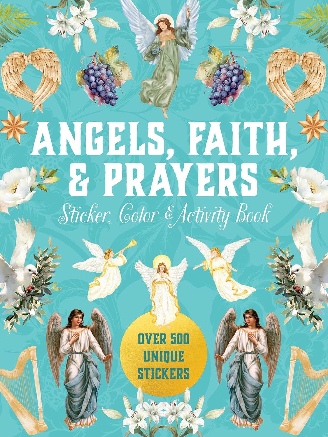 Amazon.com: Angels, Faith & Prayers Sticker, Color & Activity Book ...