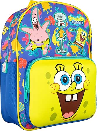 SPONGEBOB SQUAREPANTS Kids Backpack Multicolour : Amazon.co.uk: Fashion