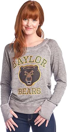 Amazon.com : NCAA Women's Baylor Bears Burnout Sweatshirt (Gray, X ...