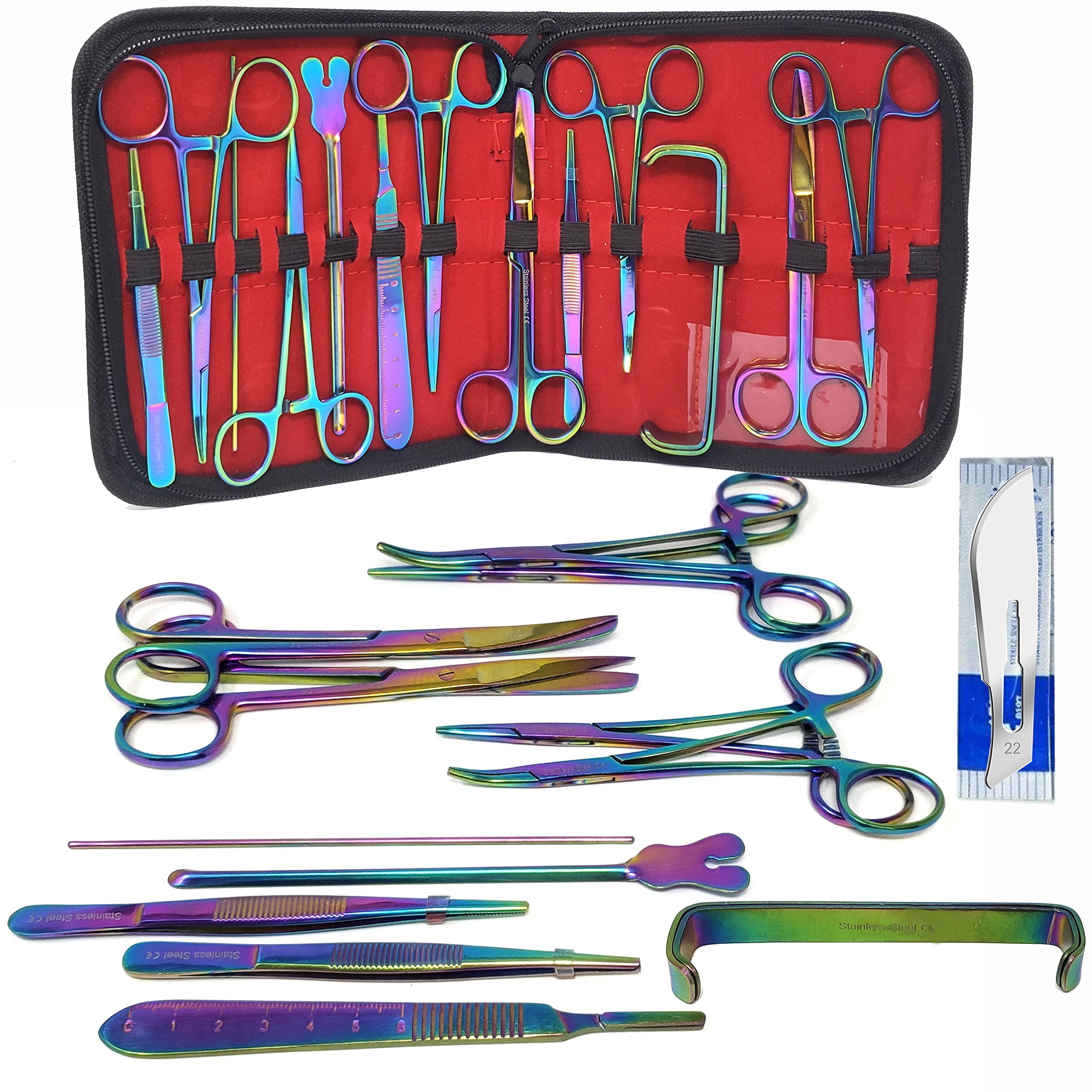 Buy A2ZScilab-Dissection Kit -Multi Rainbow Color 23 Pcs Advanced Lab ...