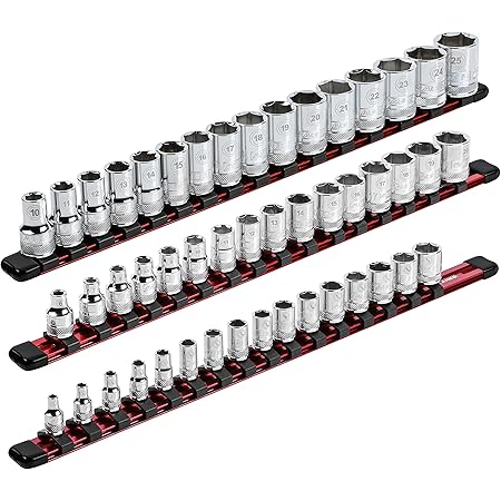 Amazon.com: Olsa Tools Aluminum Socket Holder End Caps| Fits 1/4-Inch ...