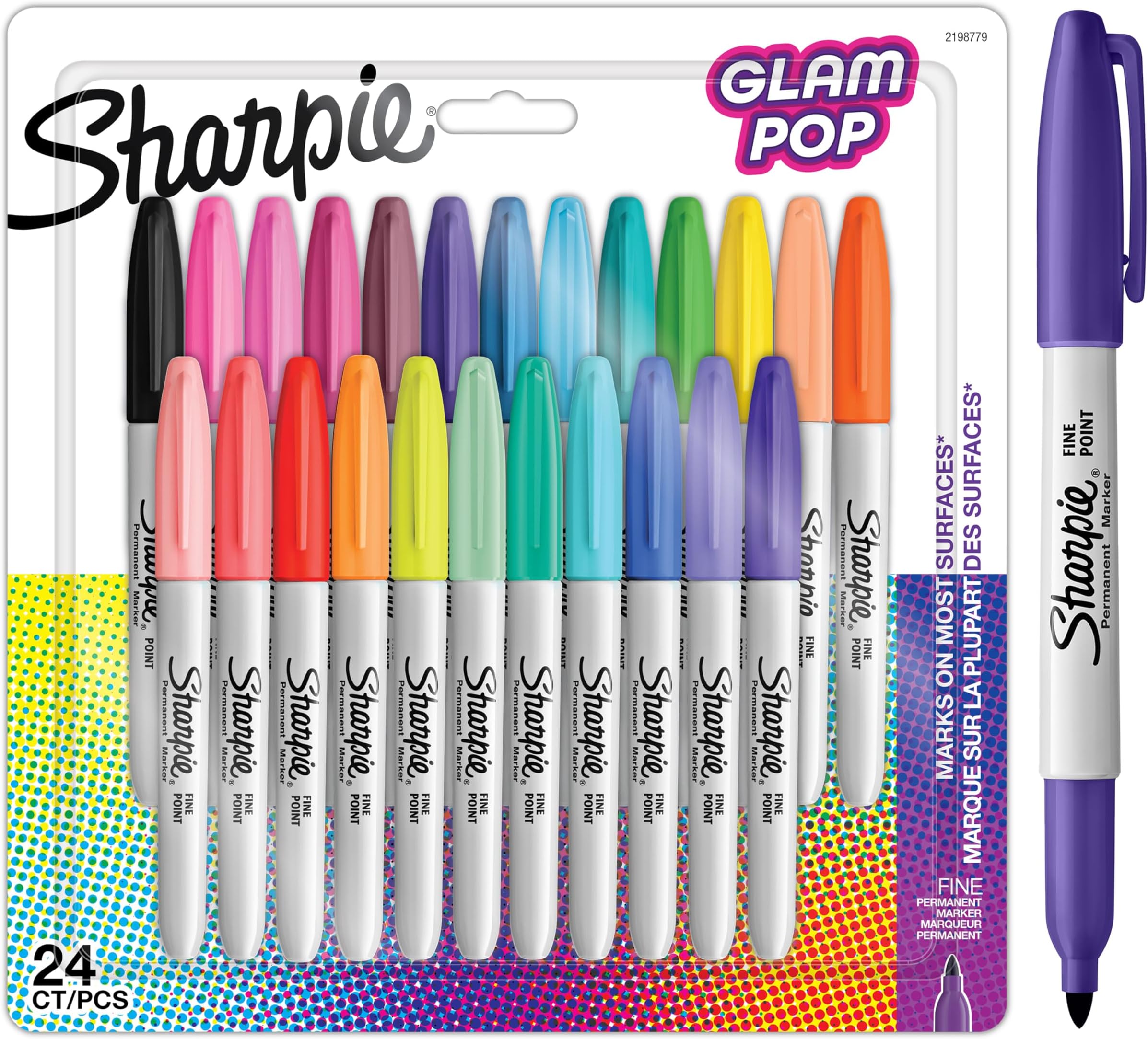 Sharpie Glam Pop Permanent Markers | Fine Point for Bold Details ...