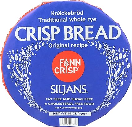 Amazon.com: Finn Crisp Siljans Round Rye Crispbread 14oz | Knäckebröd ...
