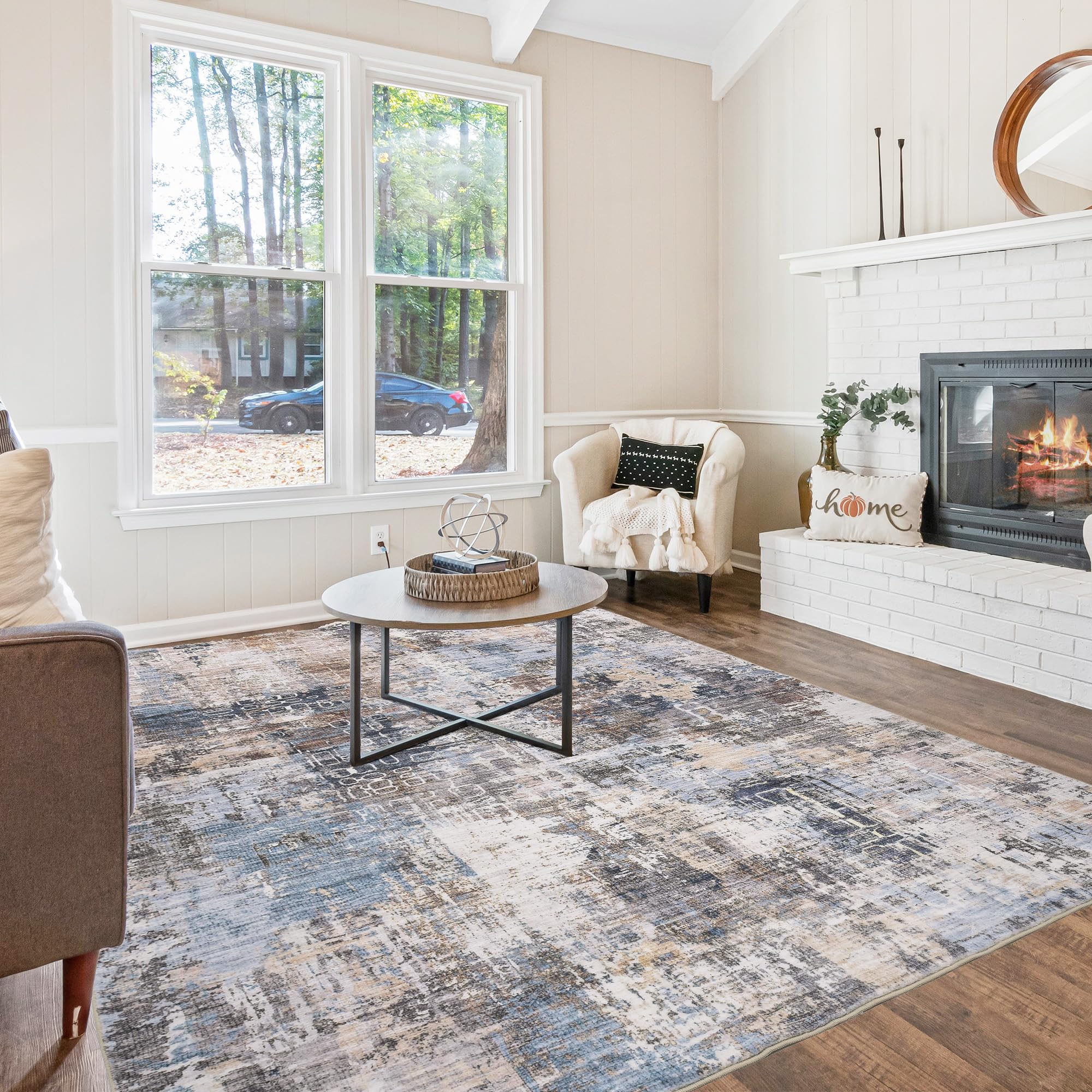 Area Rug 6x9 Rugs for Living Room 6x9 Abstract Rugs Washable Rugs 6 x 9 ...