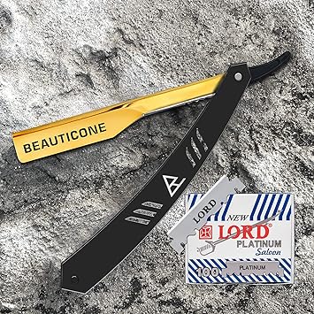 Amazon.com: BEAUTICONE Straight Razor | Professional Barber Razor for ...