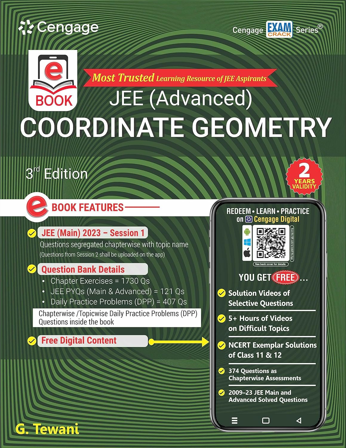 JEE (Advanced) Coordinate Geometry(eBook with FREE Digital Content ...