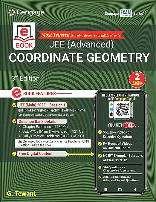 JEE (Advanced) Coordinate Geometry(eBook with FREE Digital Content ...
