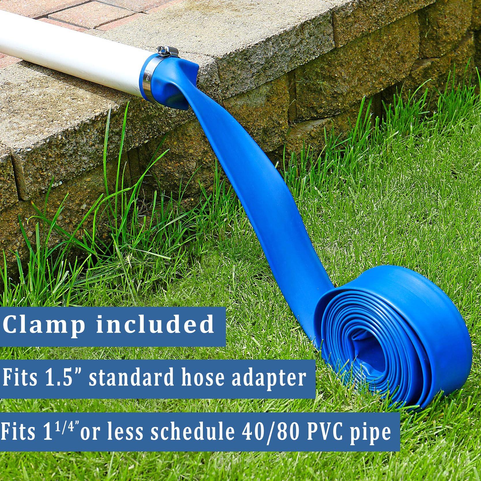 Snapklik.com : ZY-hosetube Pool Backwash Hose 1 1/2 Inch 100 Ft Thicken ...